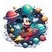Mickey Mouse on the Moon Clipart, Mickey Mouse Png, Cute Bear Clipart ...