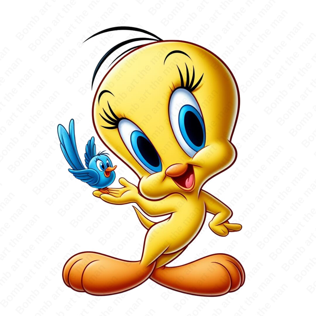 Tweety Clipart, Tweety Png, Cute Cartoon Clipart, Transparent Design ...
