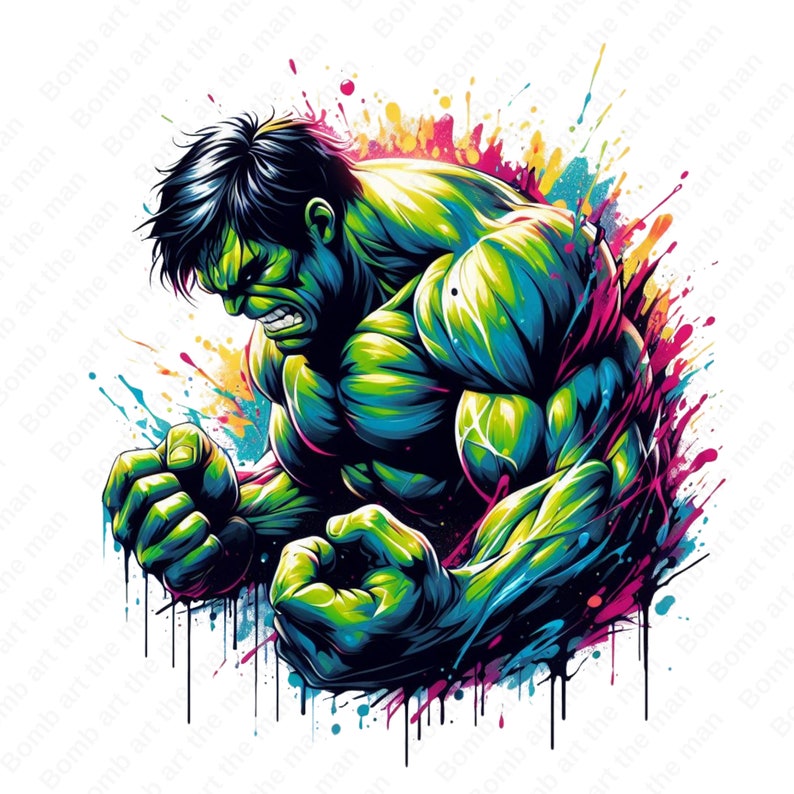 Hulk Clipart, Hulk Png, Super Hero Png, Hulk Splash Design, Transparent ...