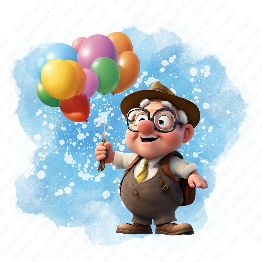Up Clipart, Carl Fredricksen Png, up Character Clipart, up Movie Png ...
