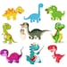 Cute Dinosaur Bundle, Dinosaur Design, Dinosaur Clipart, Cartoon Dino ...