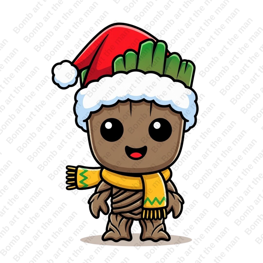 Groot Christmas Clipart, Groot Png, Merry Christmas Design, Transparent ...