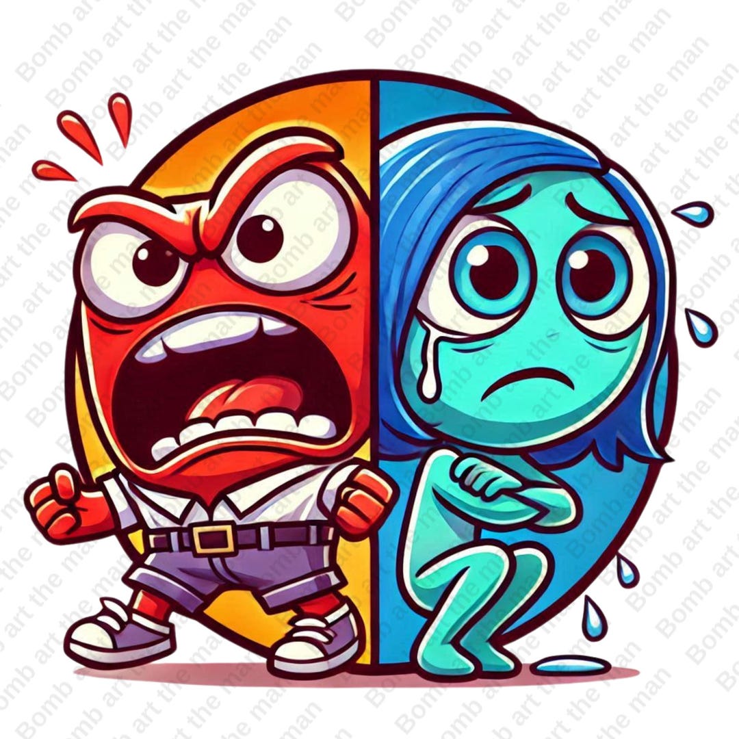 Inside Out Clipart, Emotion Character Png, Joy,sadness, Anger, Anxiety ...