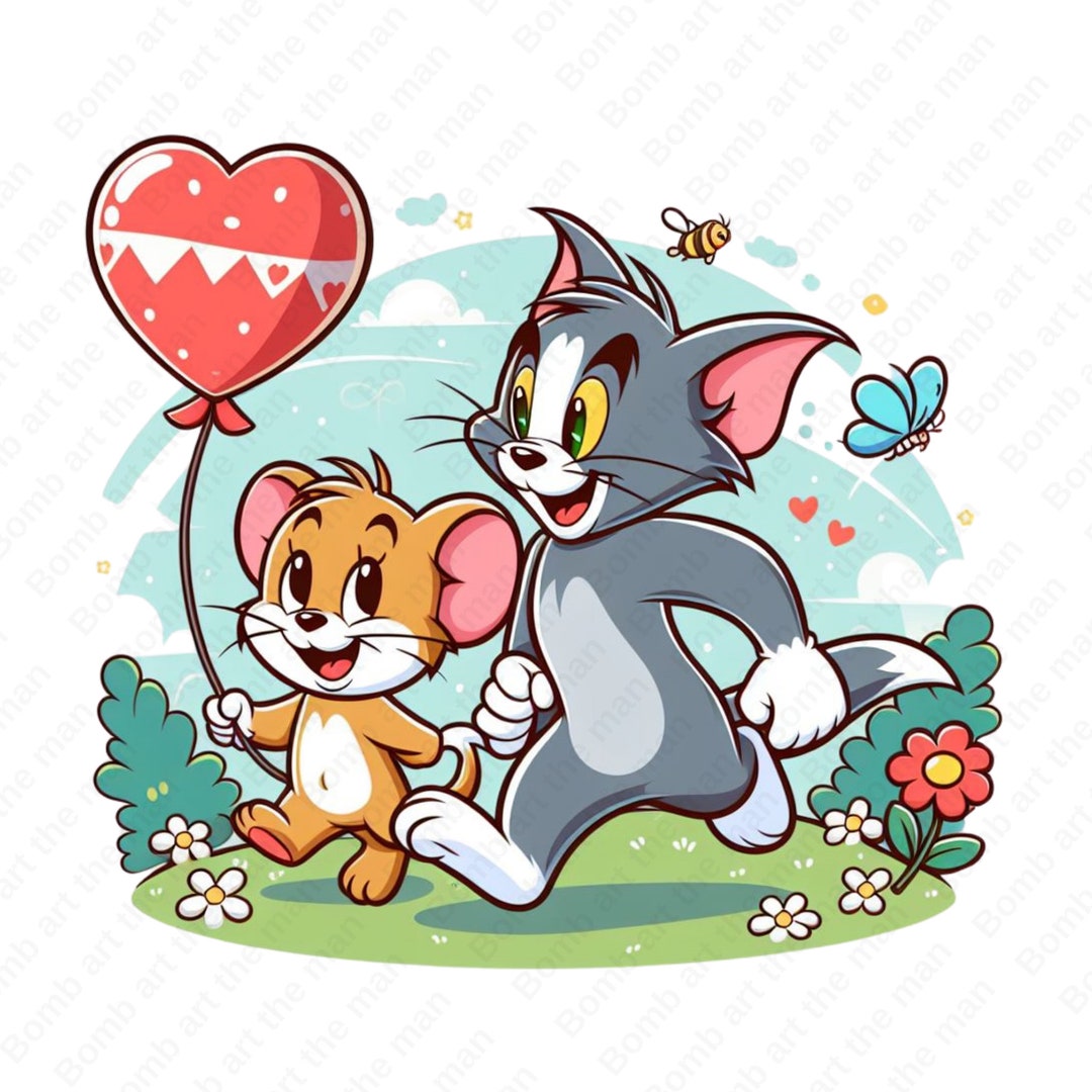 Tom and Jerry Clipart, Tom and Jerry Png, Cartoon Clipart, Instant ...