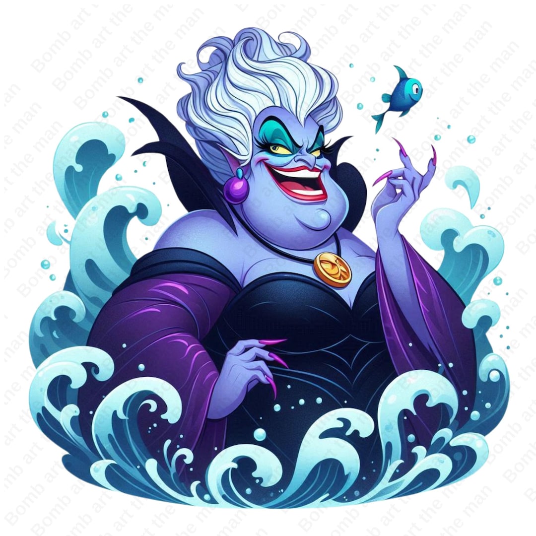 Villain Ursula Clipart, Princess Ariel Png, Sea Witch Png, the Little ...