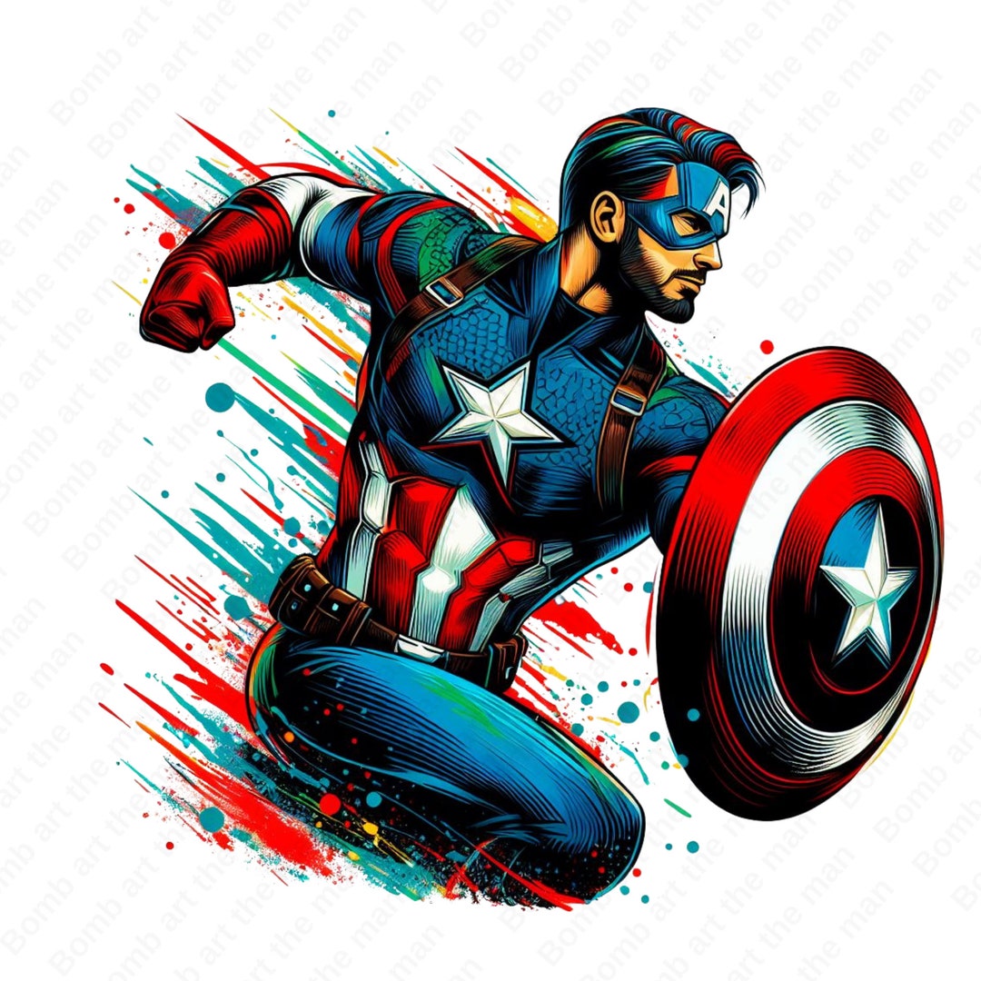 Captain America Clipart, Captain America Png, Super Hero Clipart, Super ...