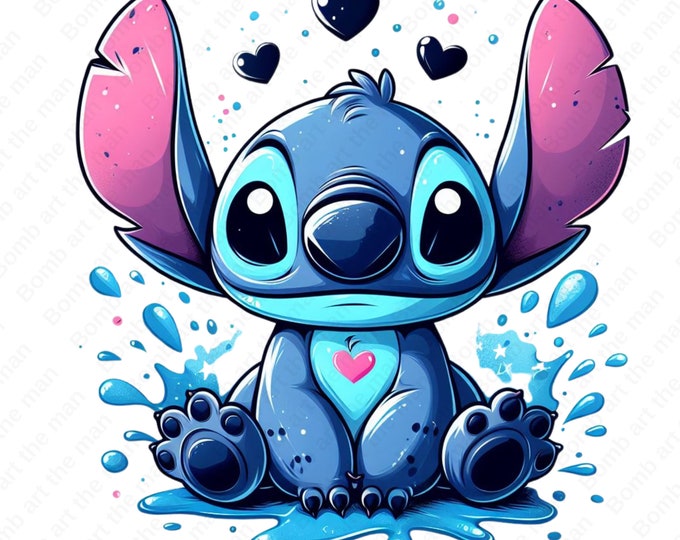 10 PNG Stitch and Pink Stitch Splash and Watercolor Digital Design PNG ...