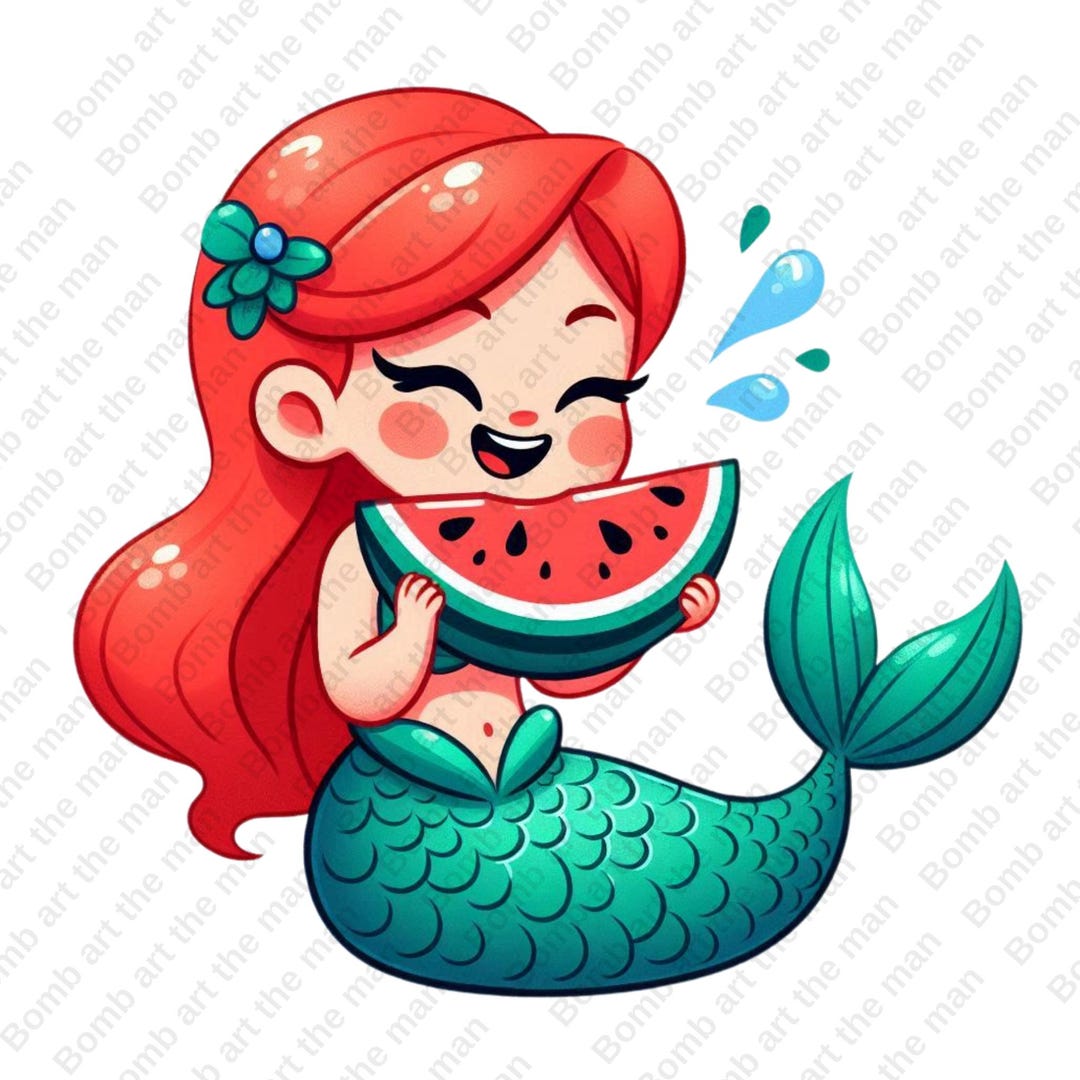 The Little Mermaid Clipart, Princess Ariel Funny Clipart, Princess ...