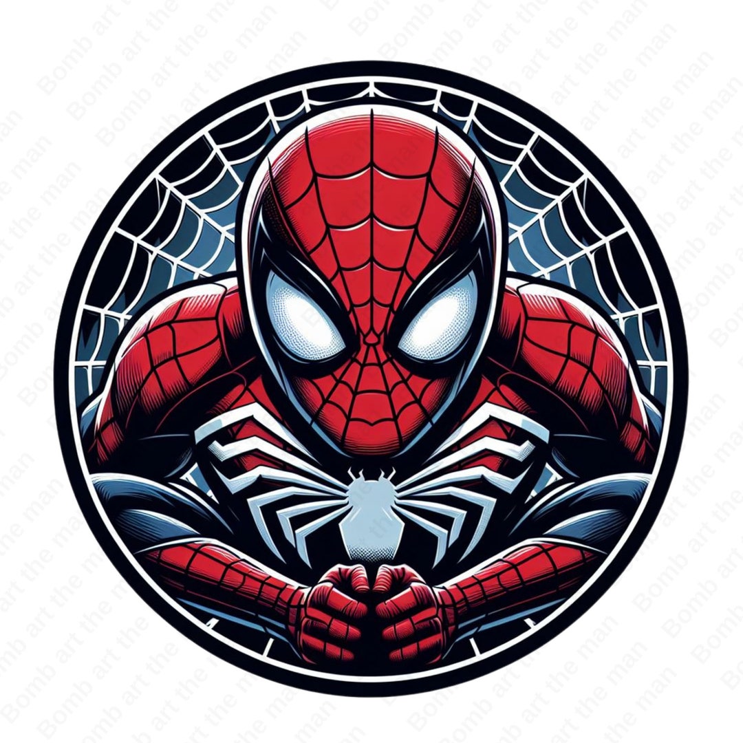 Spiderman Logo, Spiderman Png, Spider Web Png, Transparent Design - Etsy