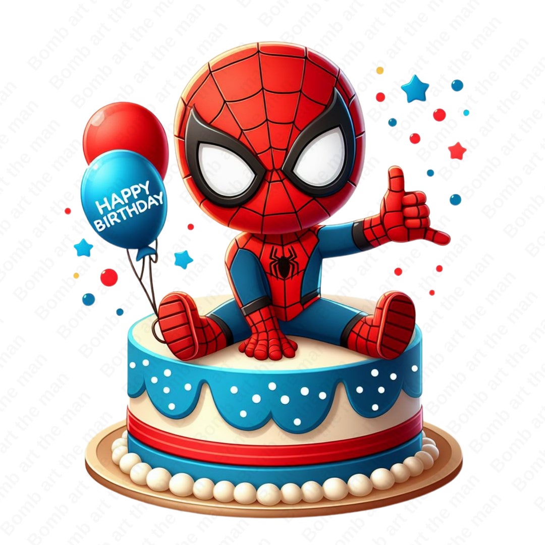 Spiderman Birthday Clipart, Spiderman Png Image, Spidey Clipart ...