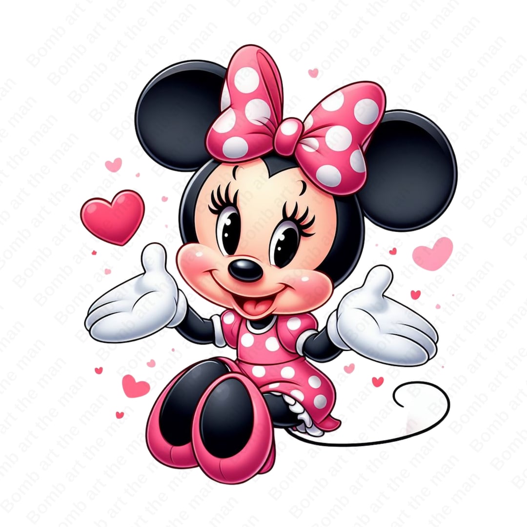 Minnie Mouse Cute Clipart, Minnie Mouse Png, Transparent Design ...