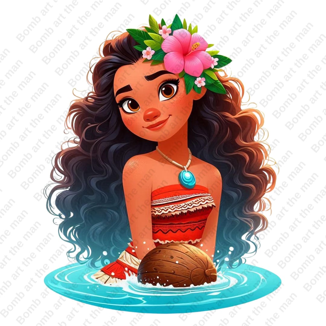 Princess Moana Clipart, Moana Png, Cute Moana Design - Etsy