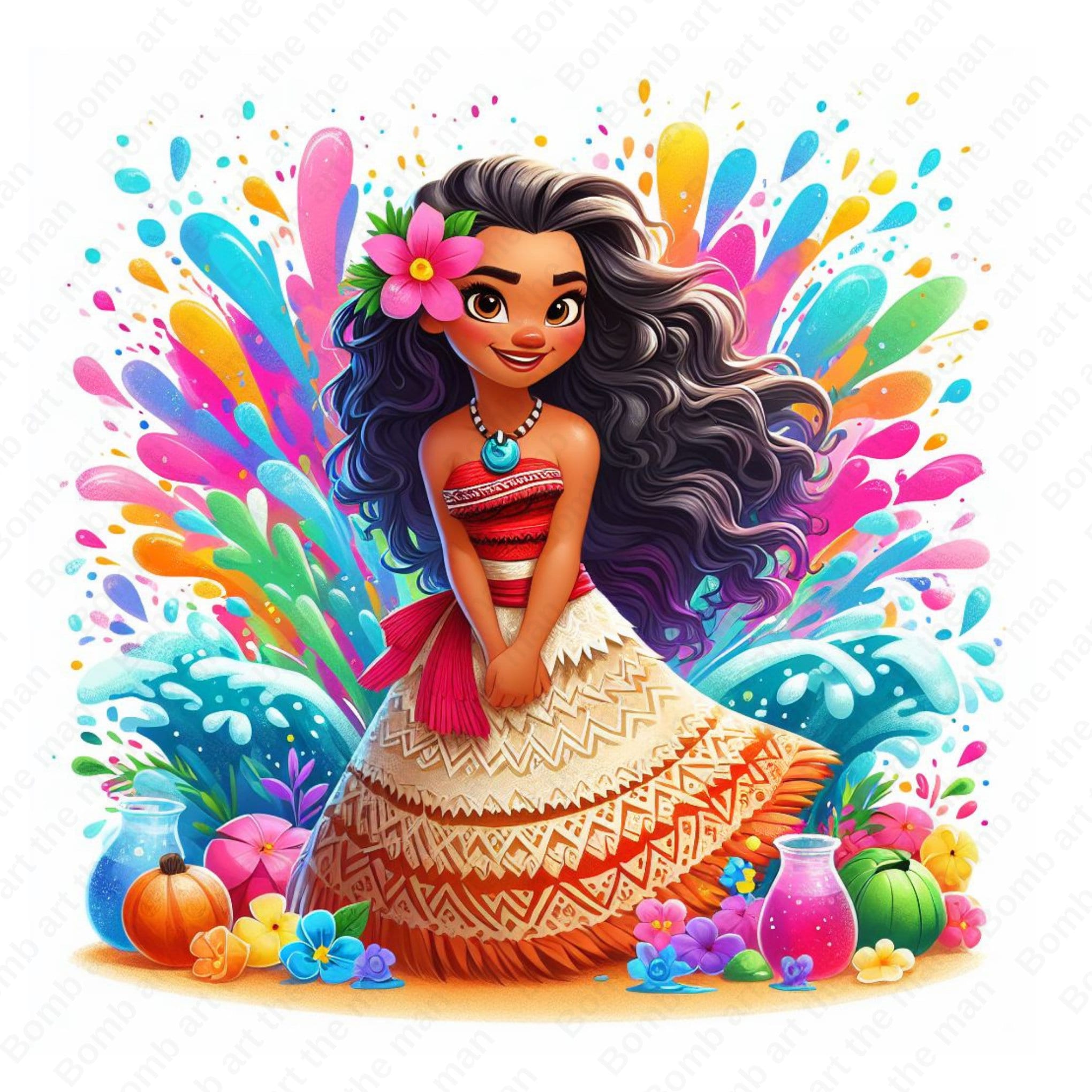 Imágenes prediseñadas de la princesa Moana, Moana PNG, lindo diseño de ...