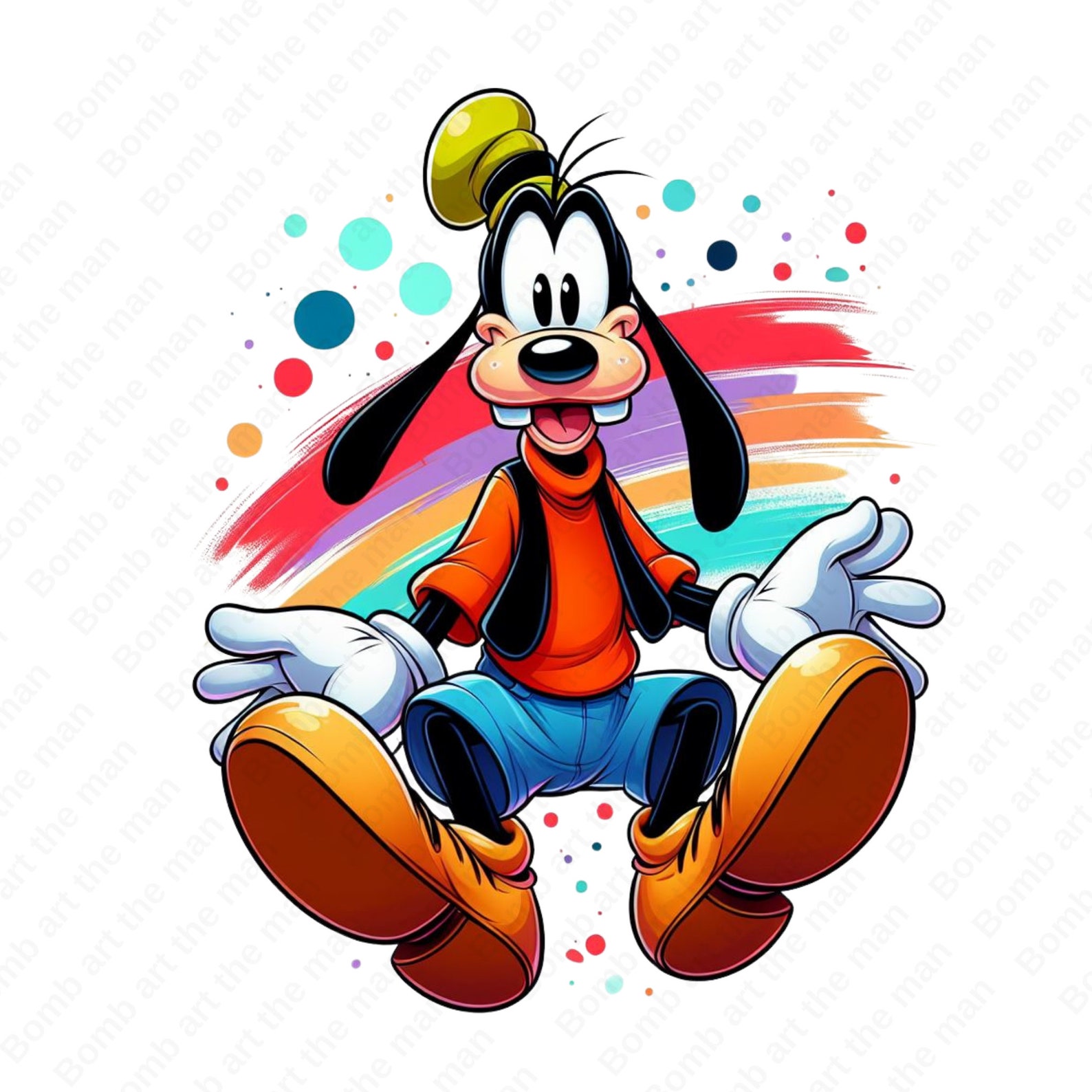Goofy Cute Clipart, Goofy Png, Cute Cartoon Characters - Etsy