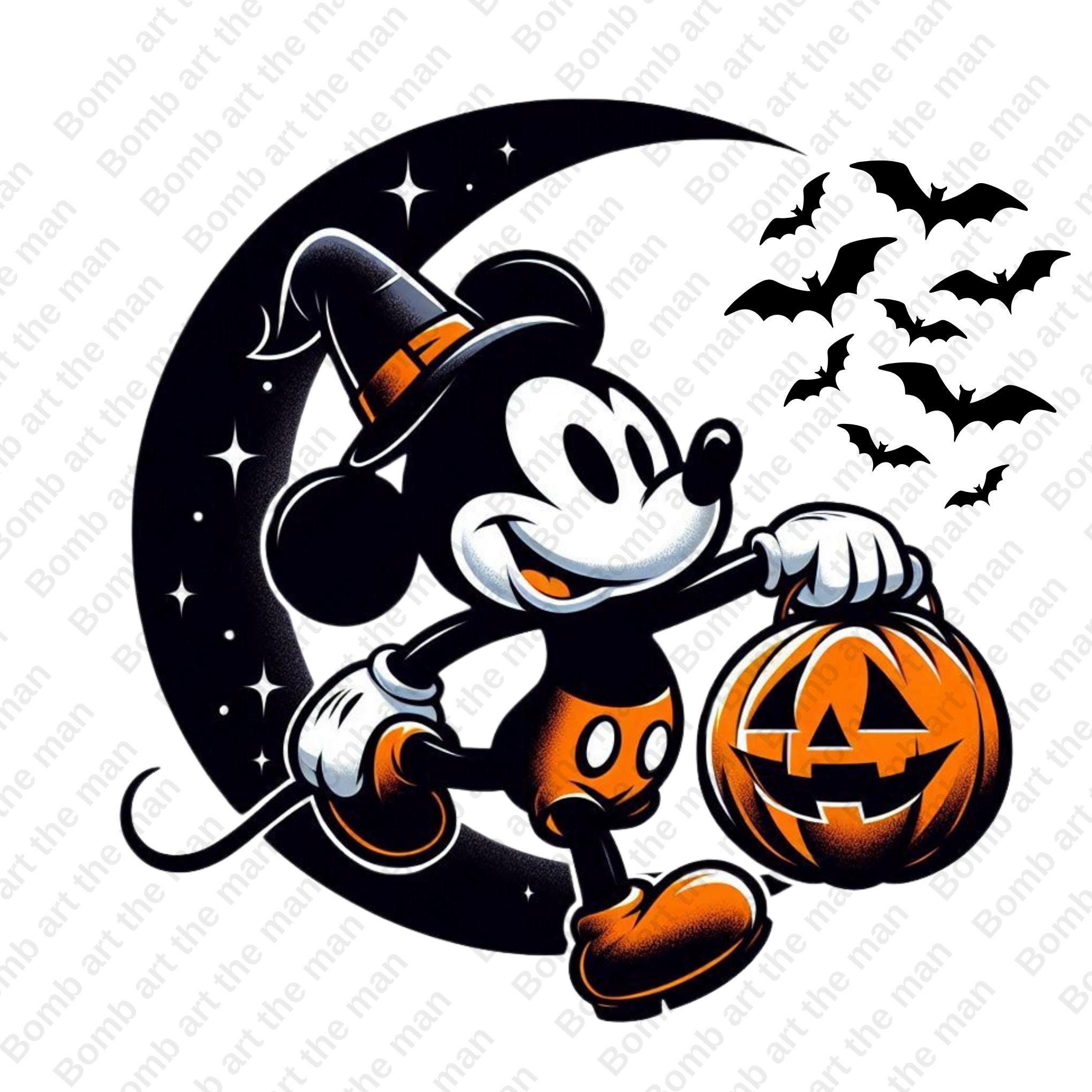 Mickey Mouse Halloween Clipart, Cute Mickey Mouse Clipart, Happy ...