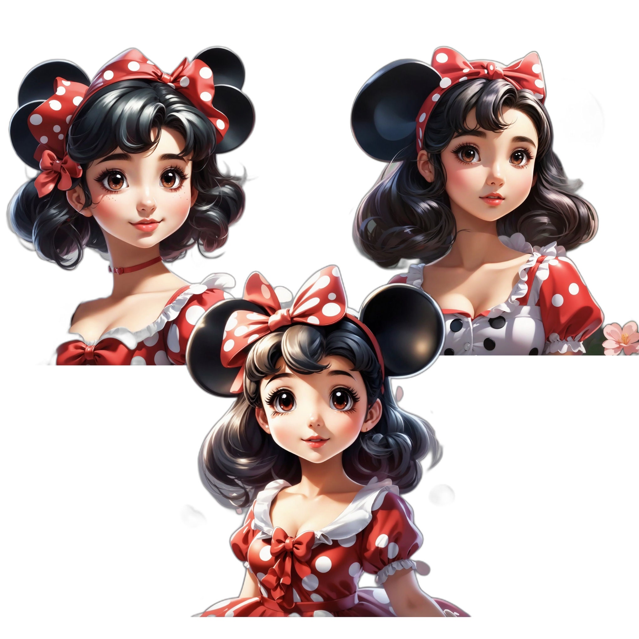 Mickey anime girl, minnie girl png, mickey clipart, minnie mouse girl ...