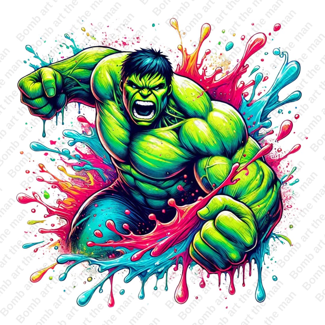 Hulk png, Hulk Clipart, Superheld png, Hulk Splash Design ...