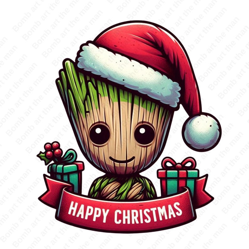 Groot Christmas Clipart, Groot Png, Merry Christmas Design, Transparent ...