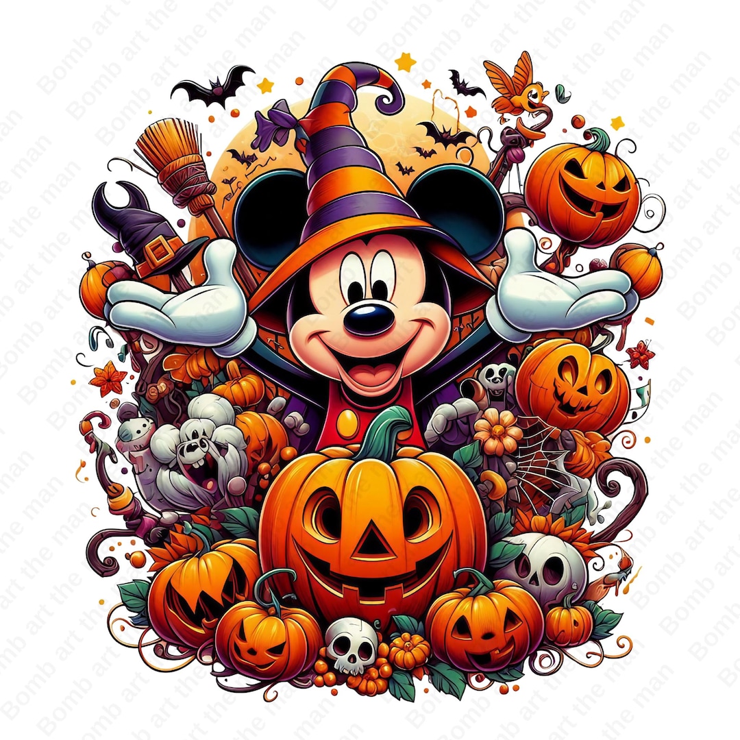 Mickey Mouse Halloween Clipart, Mickey Mouse Clipart, Happy Halloween ...