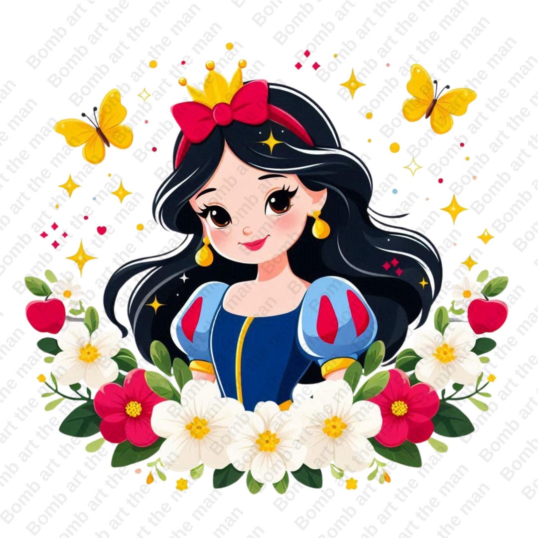 Snow White Clipart, Princess Png, Cute Snow White Png, Transparent ...