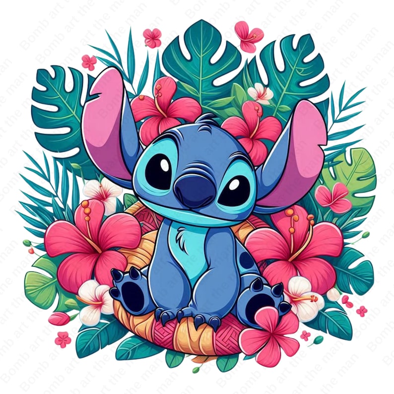 Stich mit Blumen Clipart, Stiche png, Stich png, transparentes Design ...