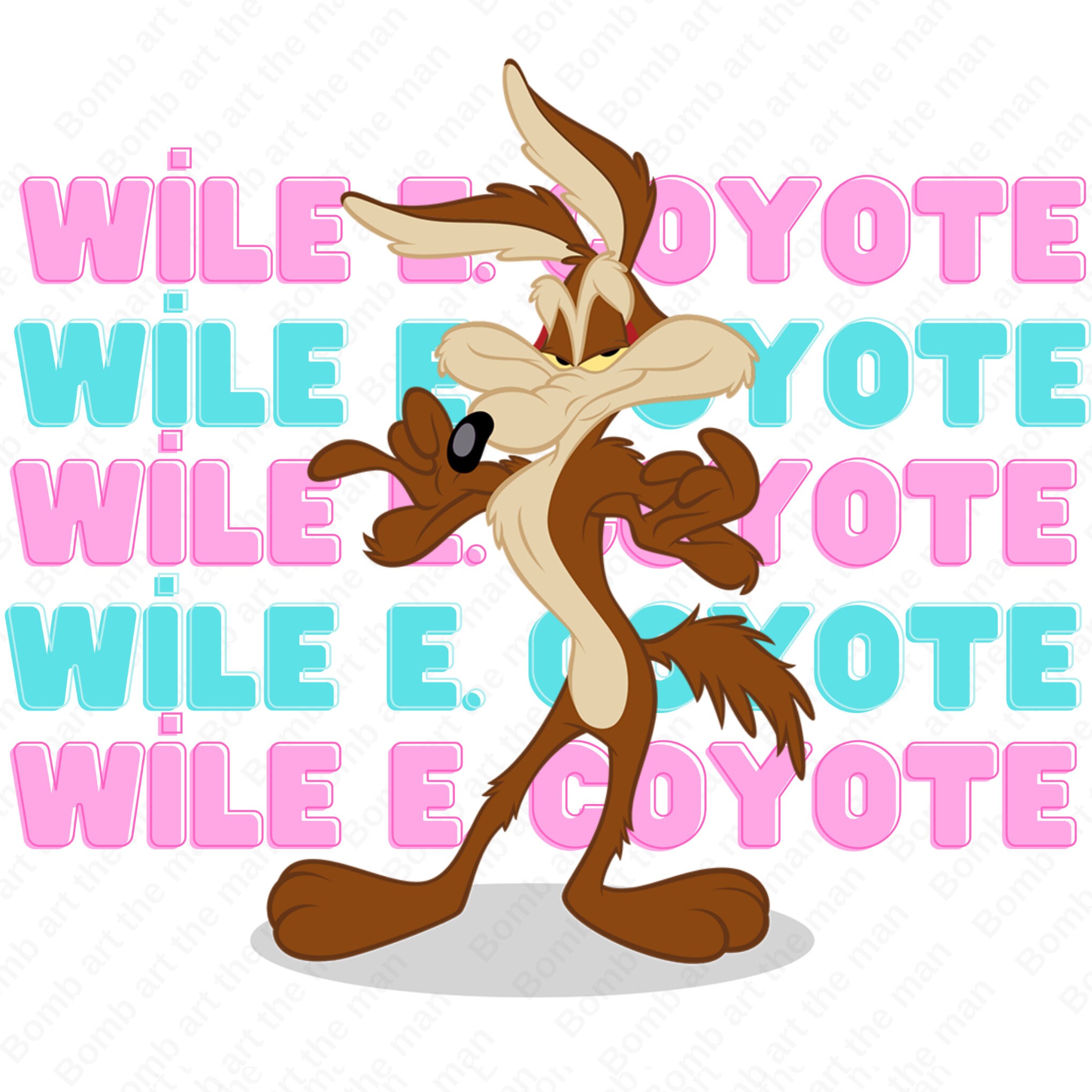 Wile e. Coyote png Wile e. Imágenes prediseñadas de Coyote - Etsy México