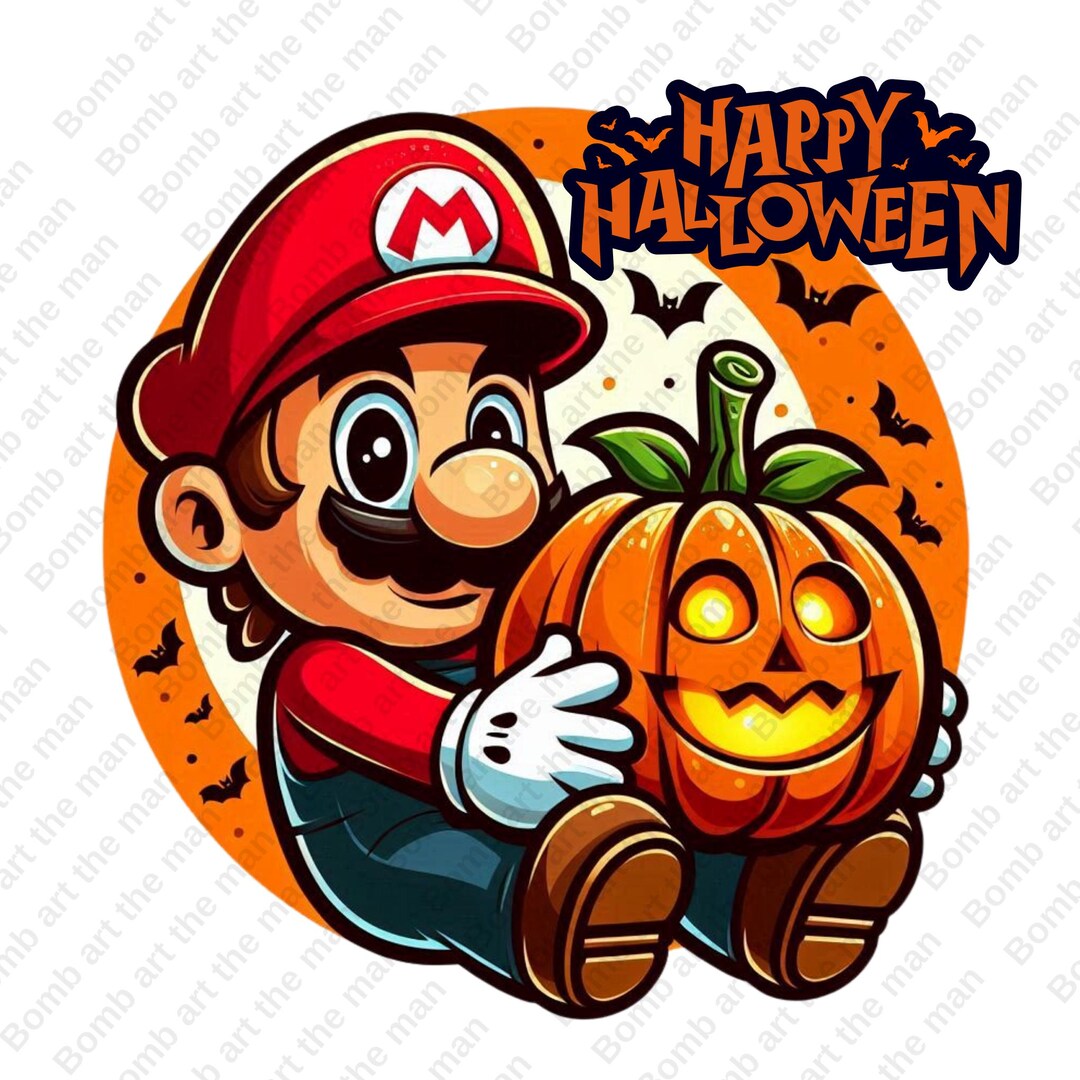 Super Mario Halloween Clipart, Super Mario Png, Happy Halloween ...