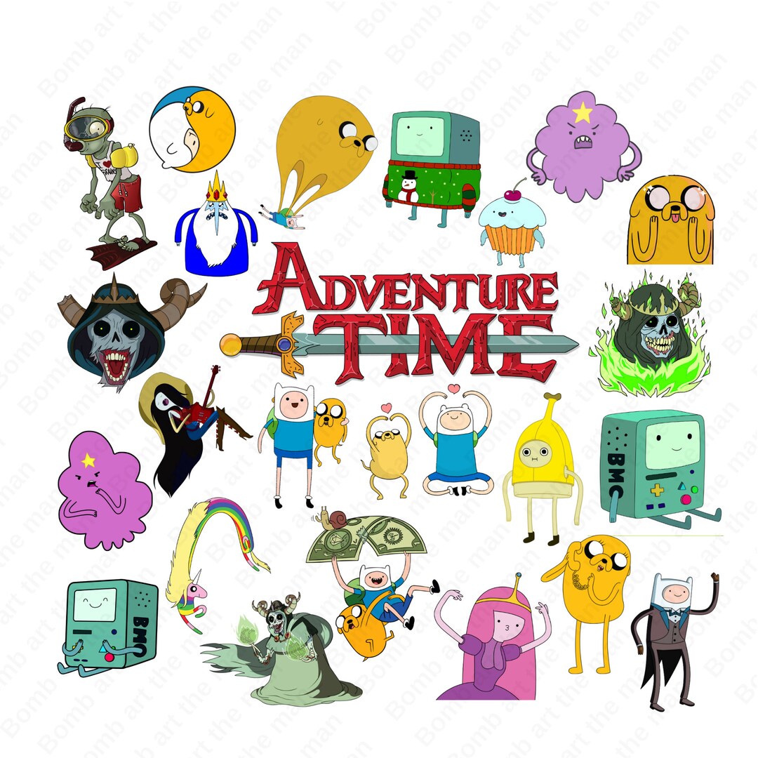 Adventure Time Png Bundle, Adventure Time Icons, Cartoon Png - Etsy