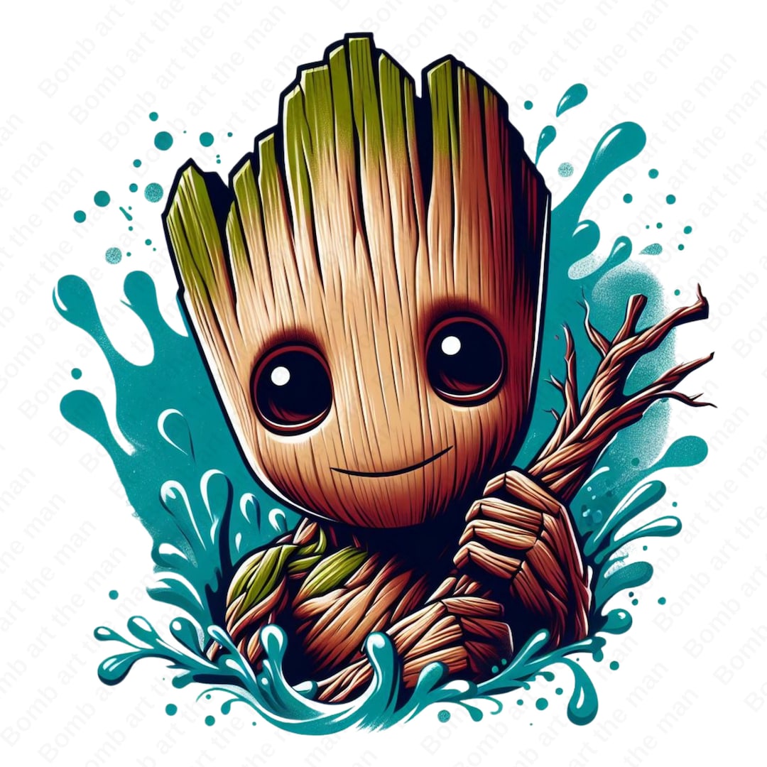 Groot Clipart, Groot Png, Guardians of Galaxy Png, Transparent Design ...