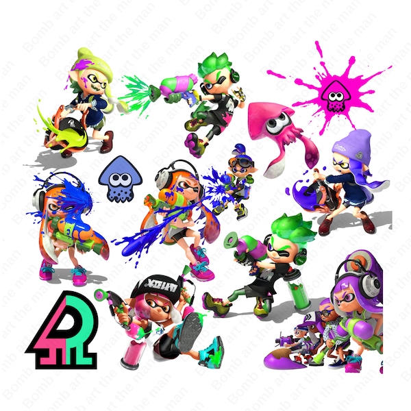 Splatoon Svg - Etsy