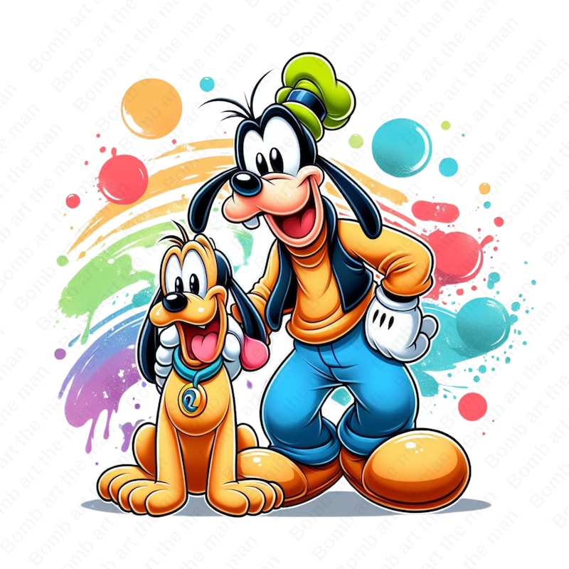 Donald Goofy Pluto - Etsy