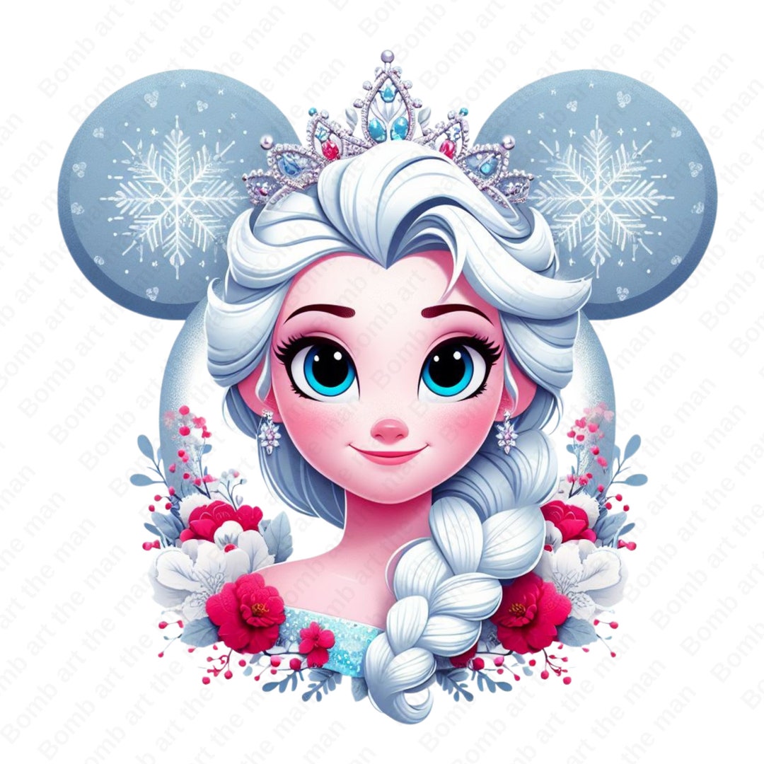 Princess Elsa Clipart, Frozen Princess Clipart, Elsa Png, Instant ...