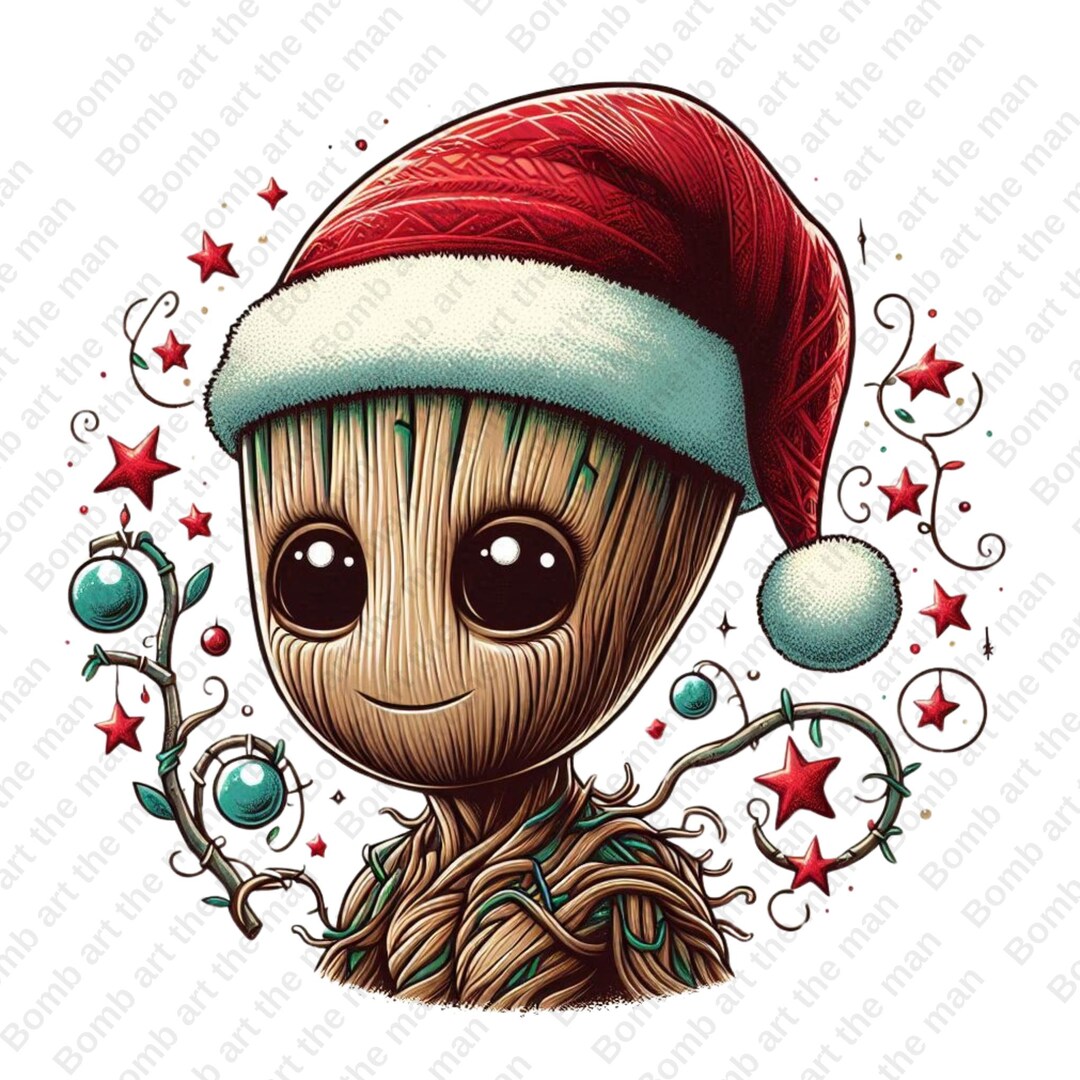 Groot Christmas Clipart, Groot Png, Merry Christmas Design, Transparent ...