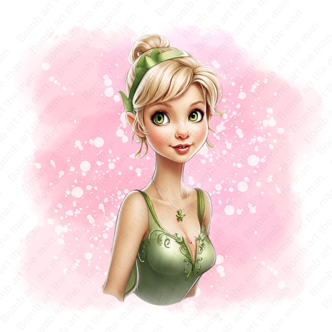 Tinkerbell Clipart, Cute Tinkerbell Png, Cute Fairy Clipart, Watercolor ...