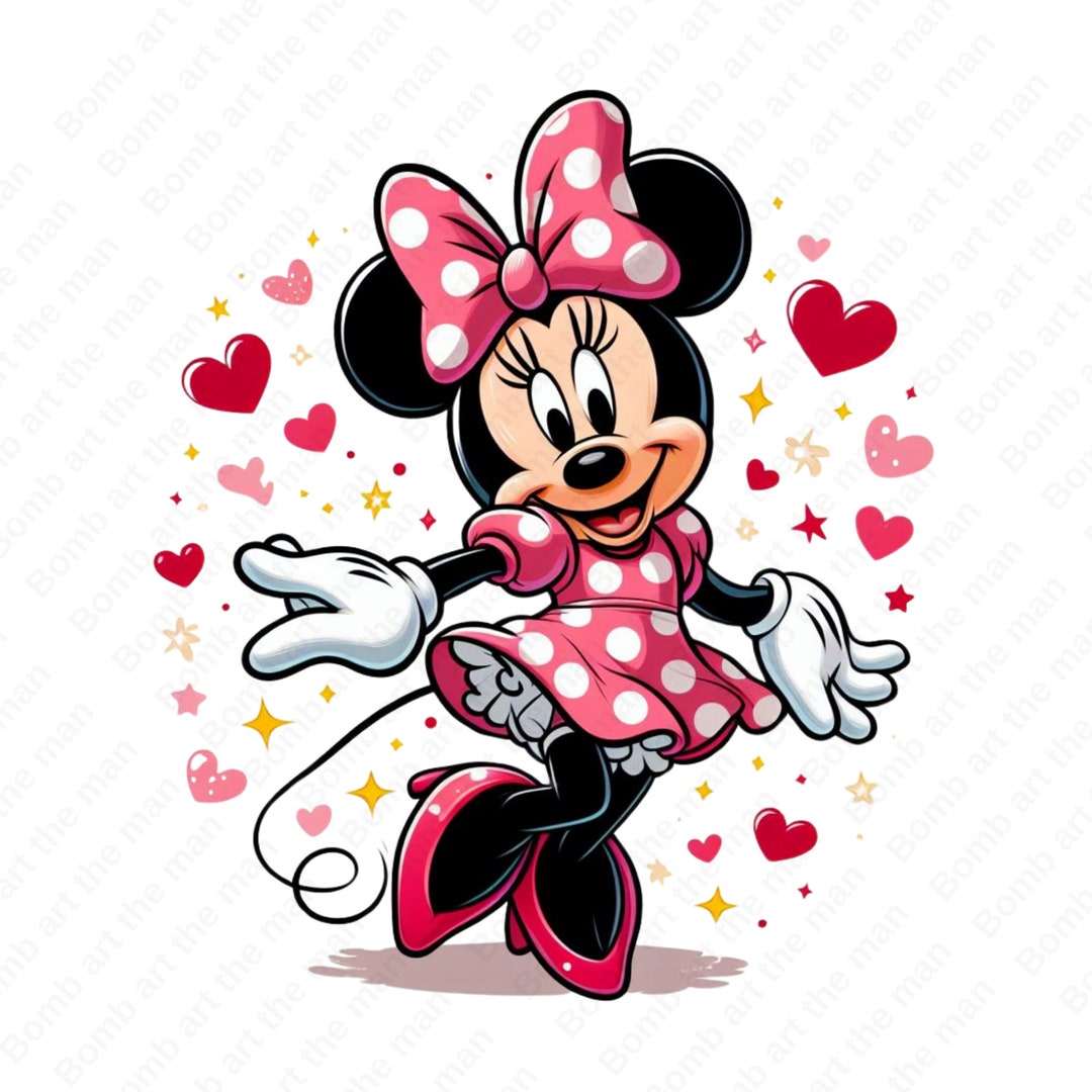 Minnie Mouse Cute Clipart, Minnie Mouse Png, Transparent Design ...