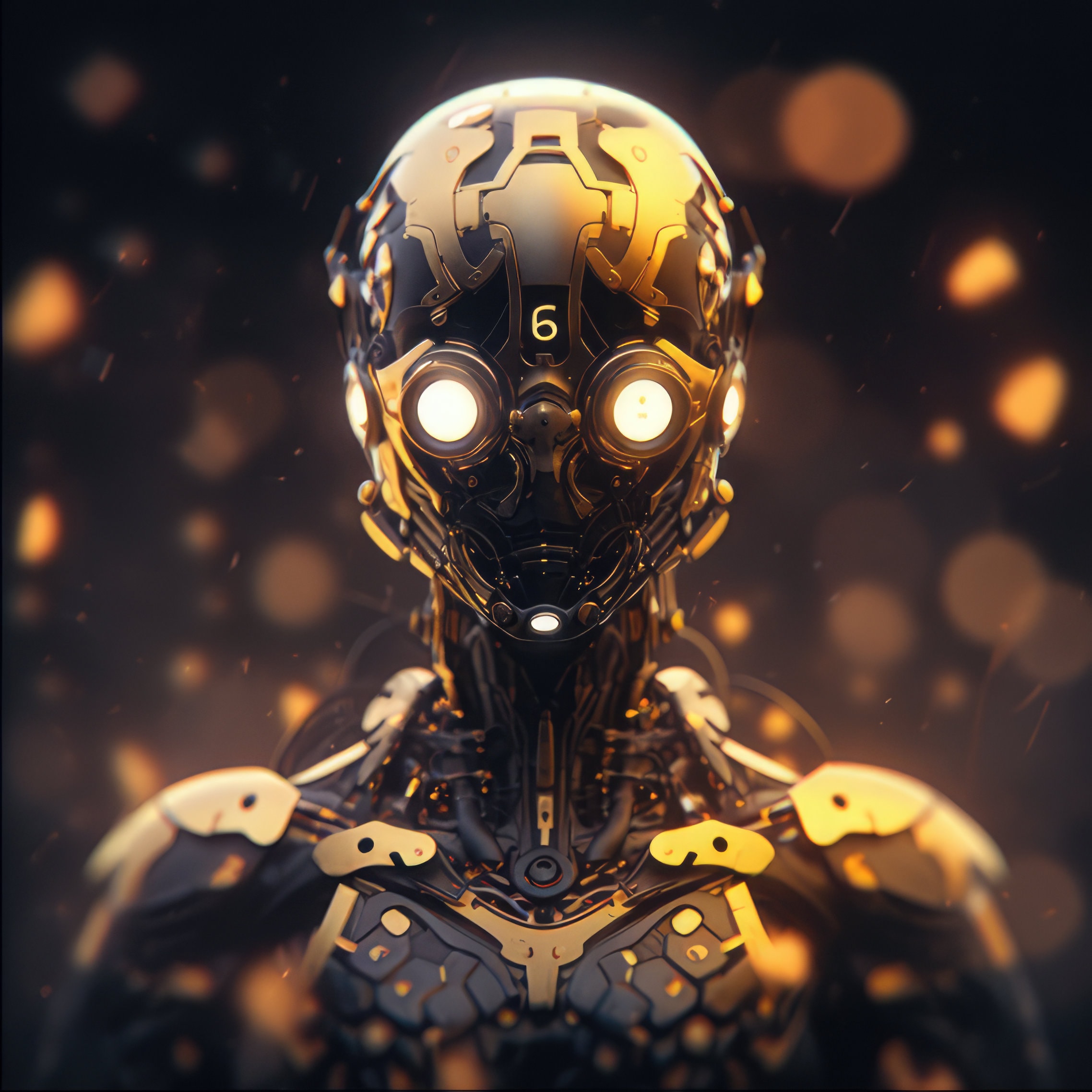 Futuristic Robot Number 6 - Etsy