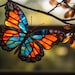Stained Glass Butterfly Digital Art - Etsy