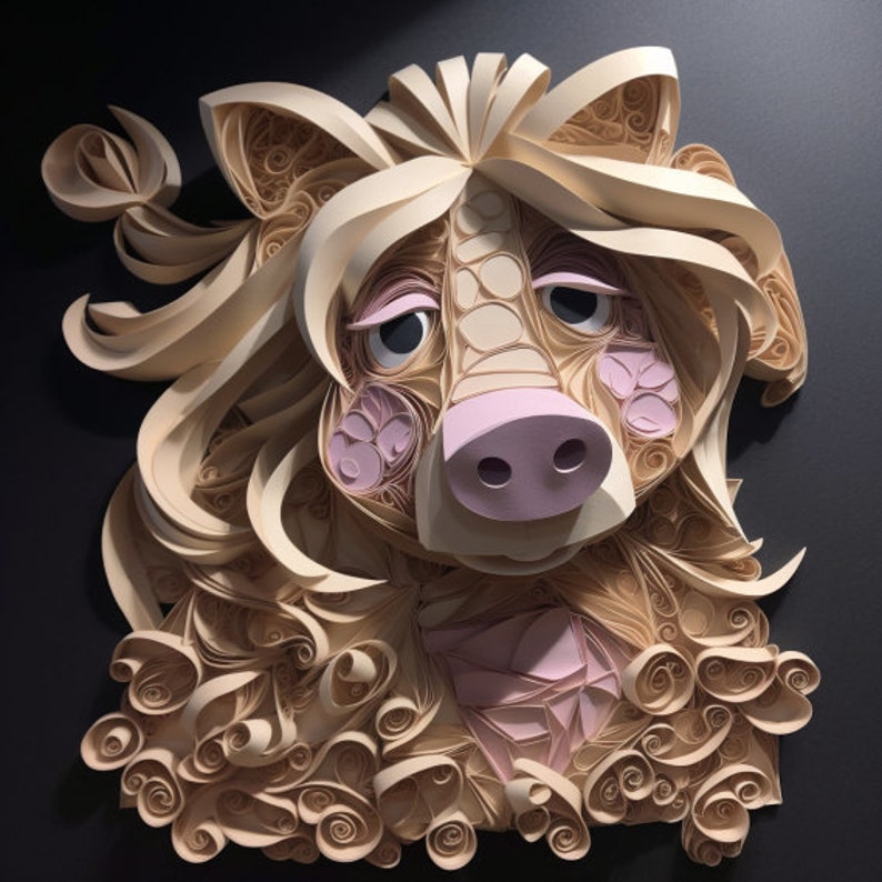 Kermit the Frog and Miss Piggy Paper Art Prints - Etsy