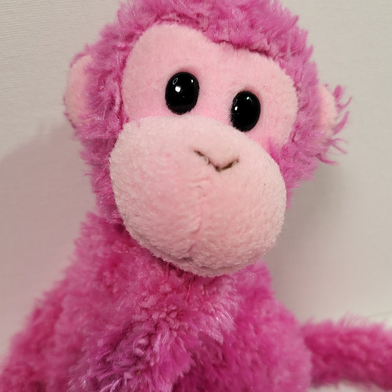 Pink Monkey Plush - Etsy