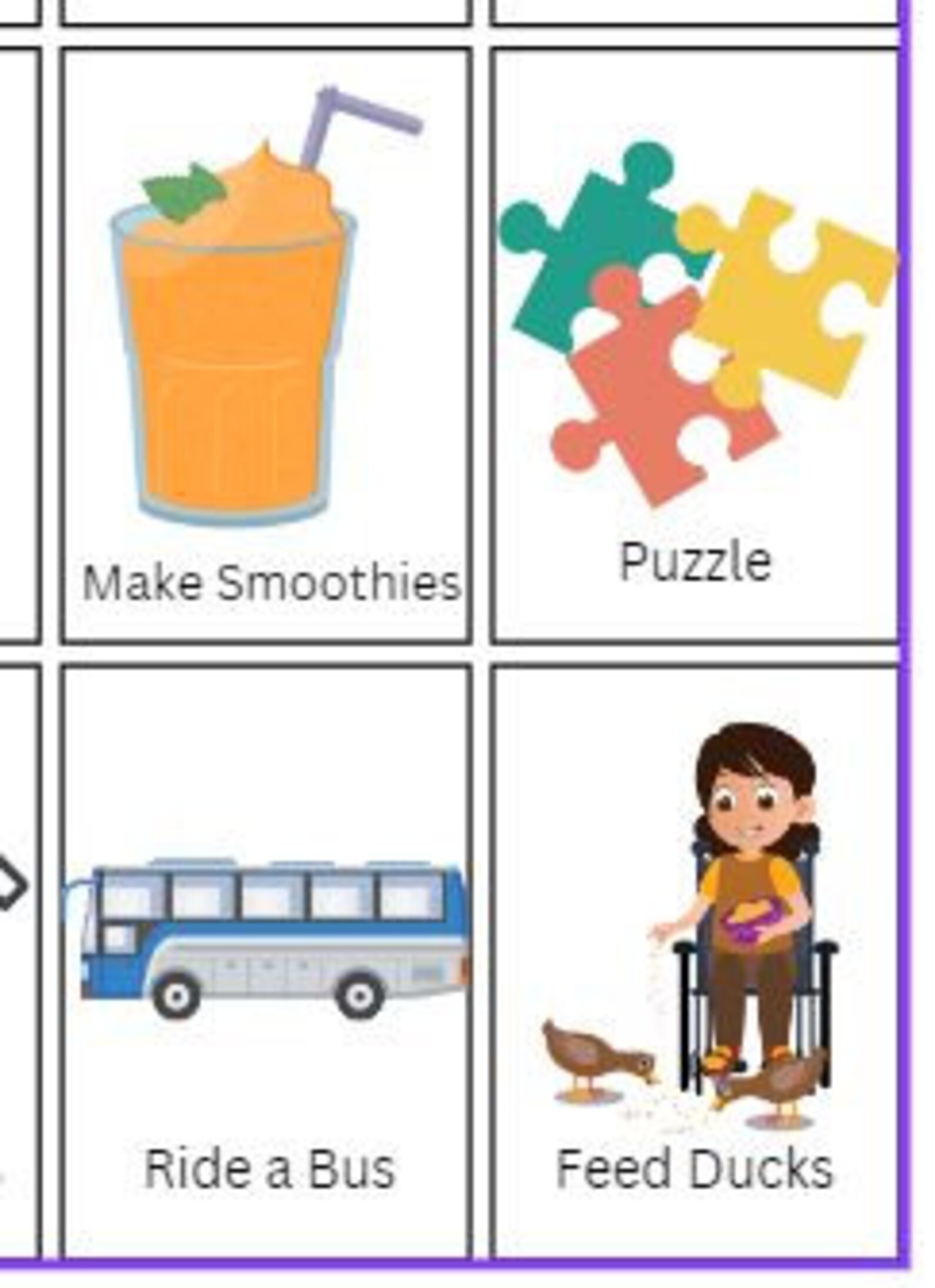 Visual Summer Bucket List Cards PNG Printable Modular Almost 100 ...