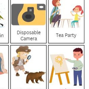 Visual Summer Bucket List Cards PNG Printable Modular Almost 100 ...