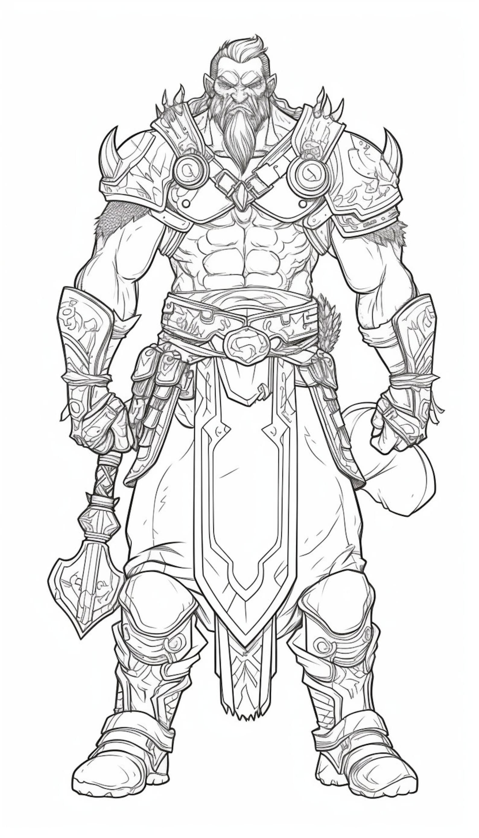 50 Rpg Characters Coloring Book Fantasy Coloring Page Kids - Etsy