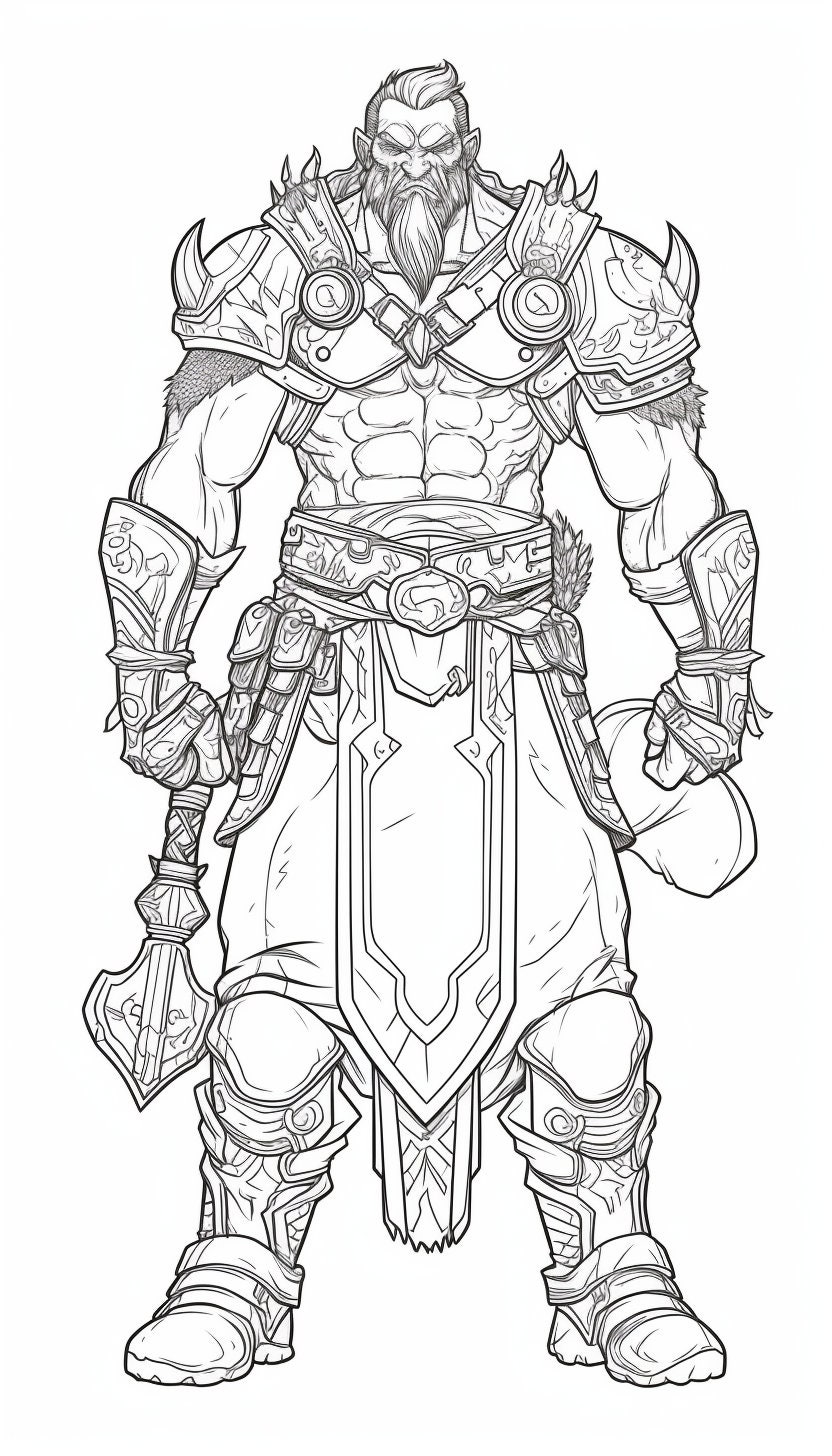 50 Rpg Characters Coloring Book Fantasy Coloring Page Kids - Etsy