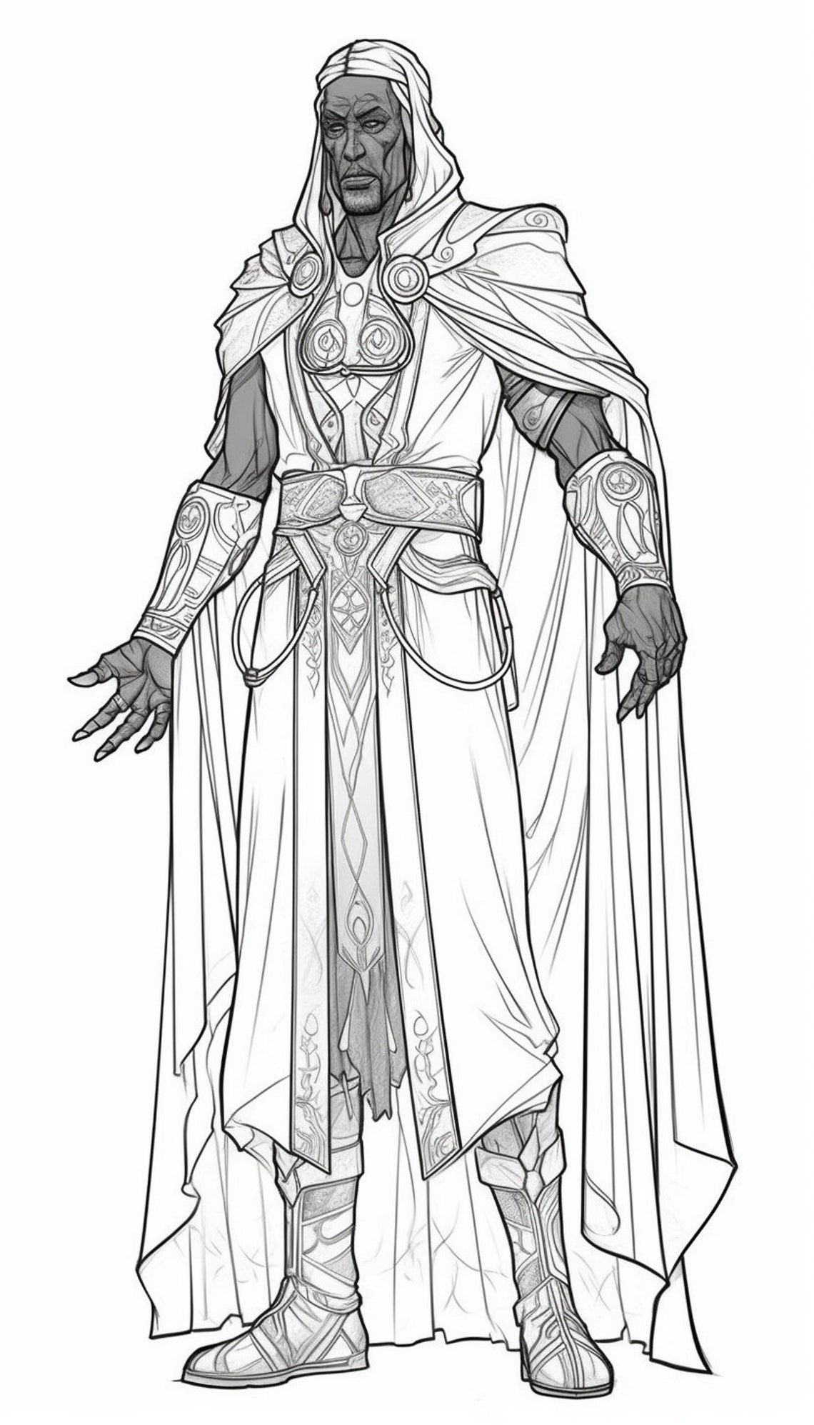 Book 2 50 RPG Fantasy Characters Coloring Book Coloring Pages Generic ...