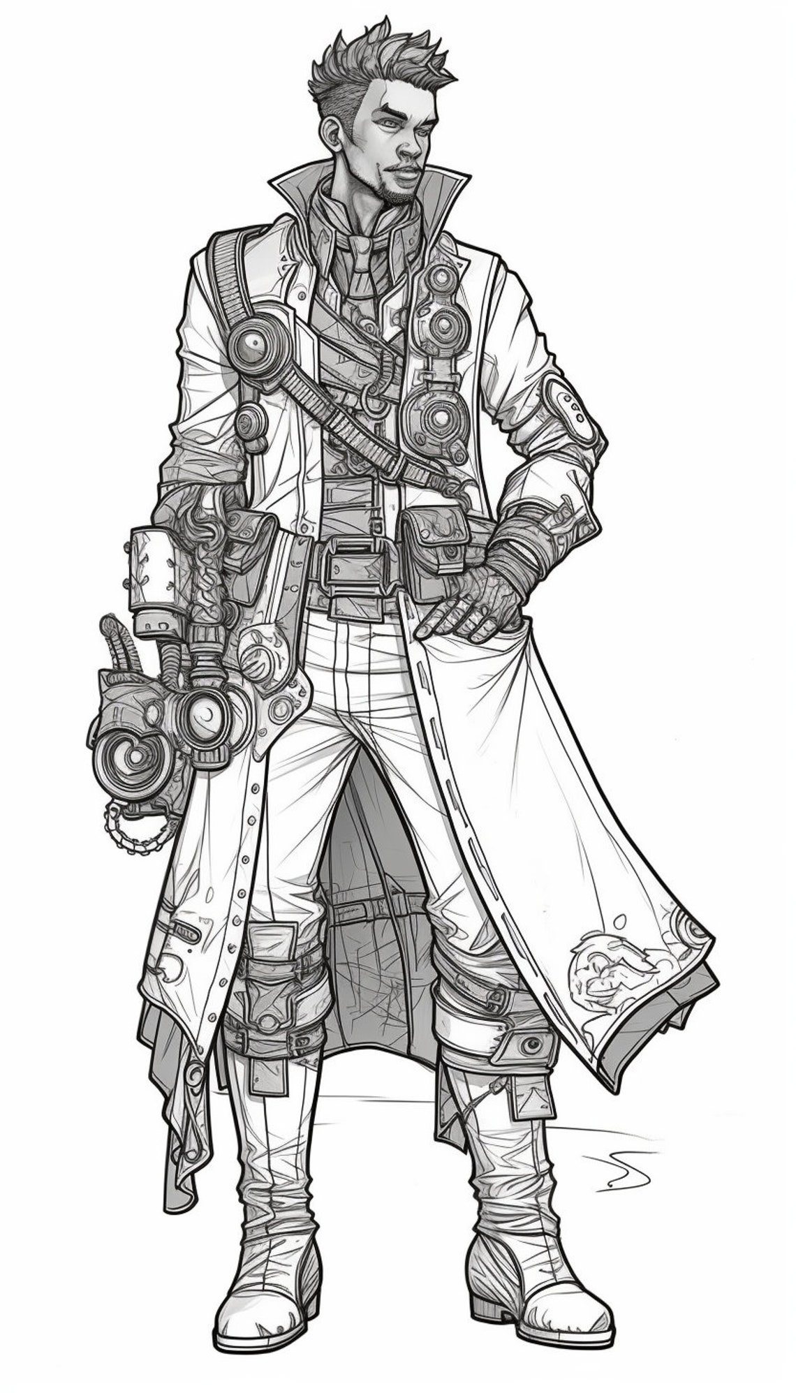 50 Rpg Characters Coloring Book Fantasy Coloring Page Kids - Etsy