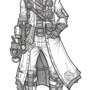 50 Rpg Characters Coloring Book Fantasy Coloring Page Kids Adult ...