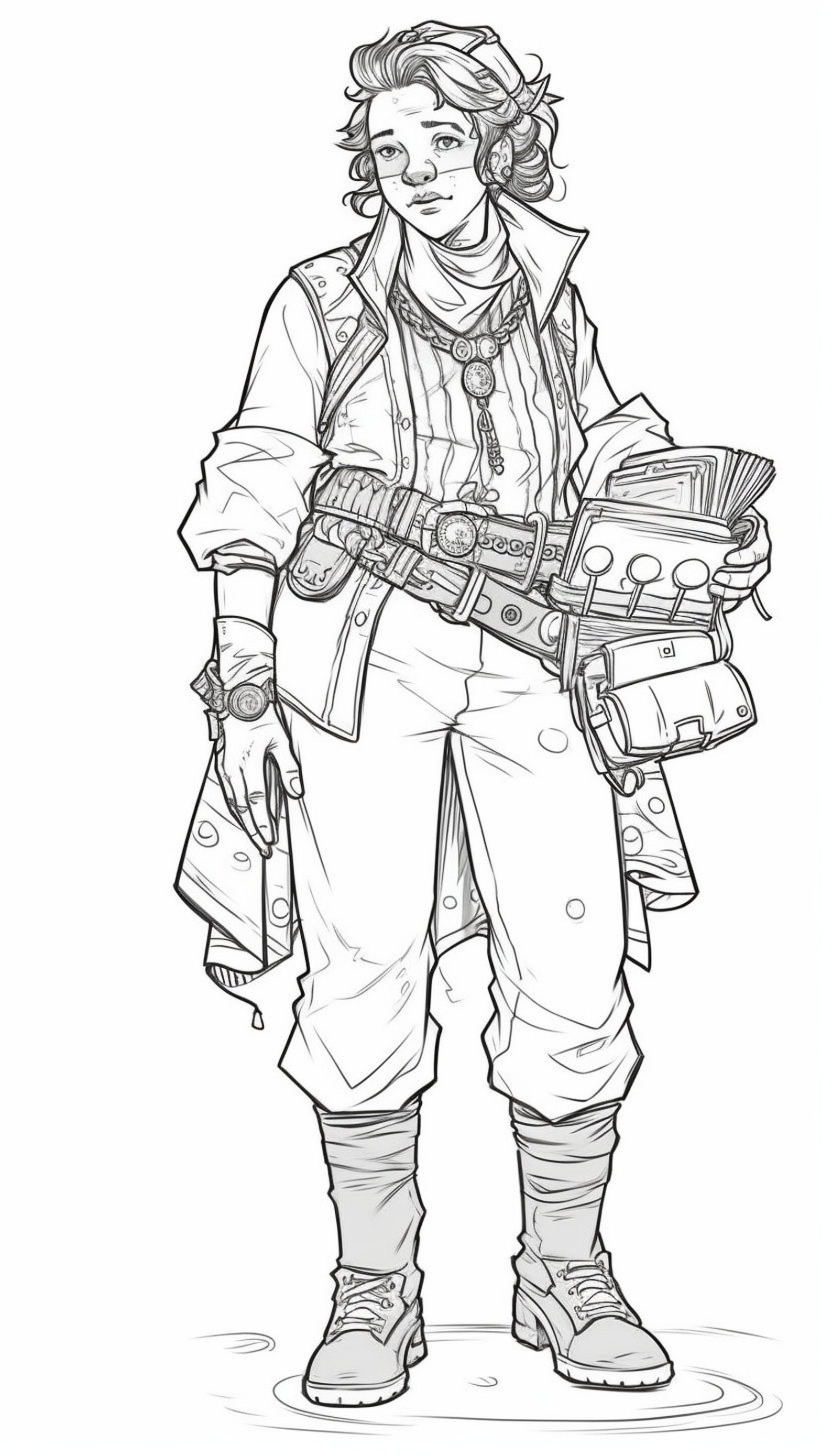 50 Rpg Characters Coloring Book Fantasy Coloring Page Kids - Etsy