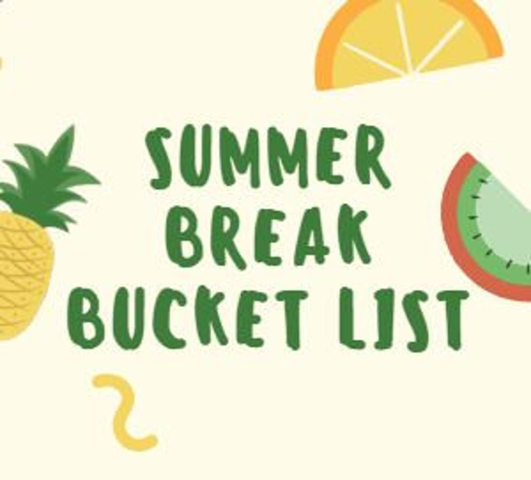 Visual Summer Bucket List Cards PNG Printable Modular Almost 100 ...