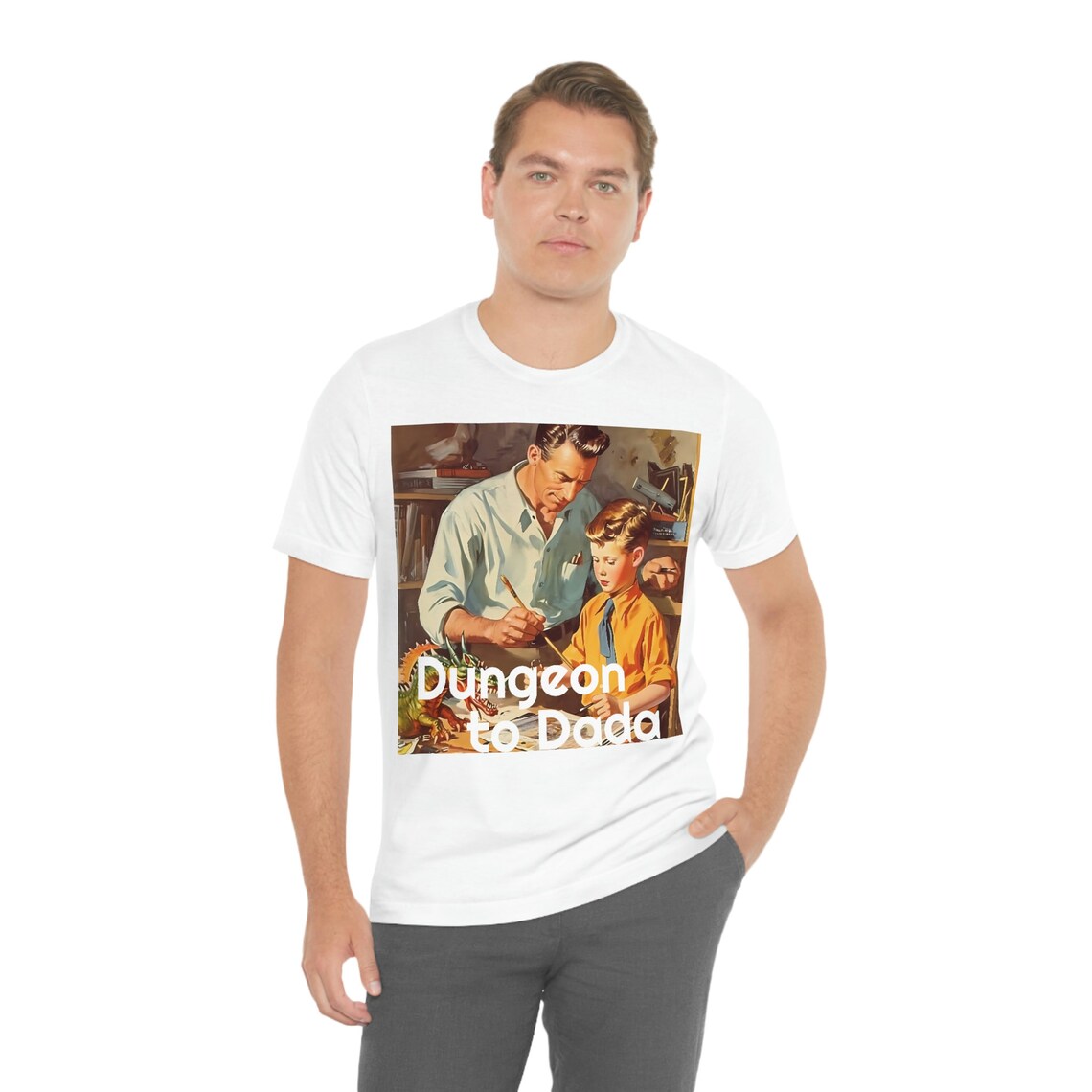 D&D Dnd Dungeons and Dragons Father's Day Father Dad Funny Shirt Gamer ...