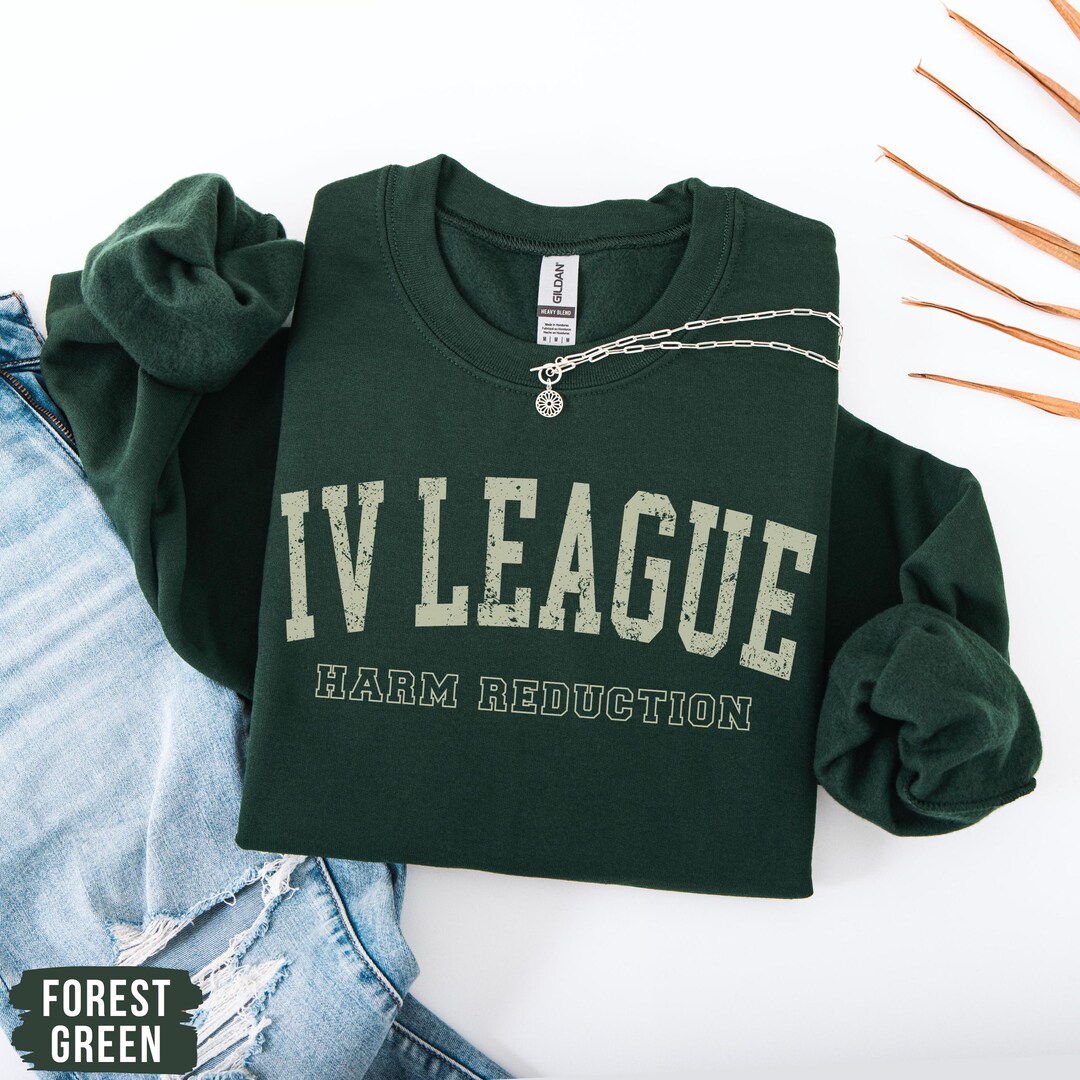 Funny Harm Reduction Sweatshirt, Methadone Nurse Crewneck, Addictions ...
